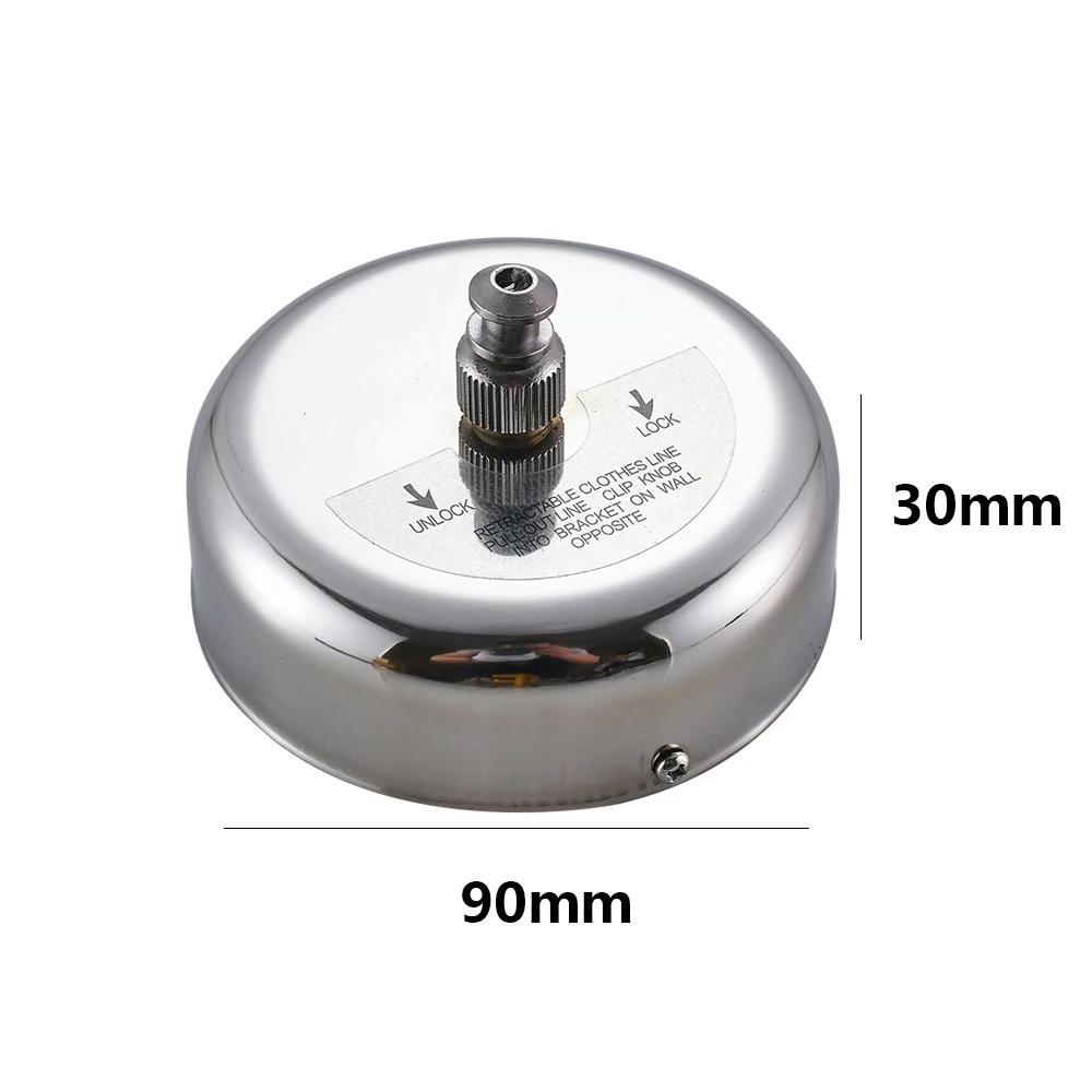 Retractable Clothesline 2.8m With Adjustable Braided Stainless Steel ...