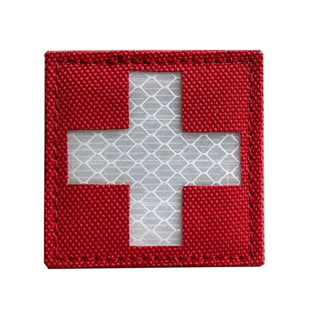 Reflective Medic Patches Tactical Medical Patches Hook Fastener Backing ...