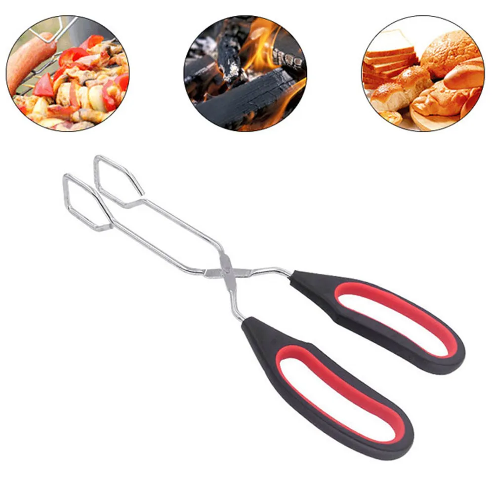 Pinzas para comida a la parrilla, herramientas para barbacoa, tijera de ...