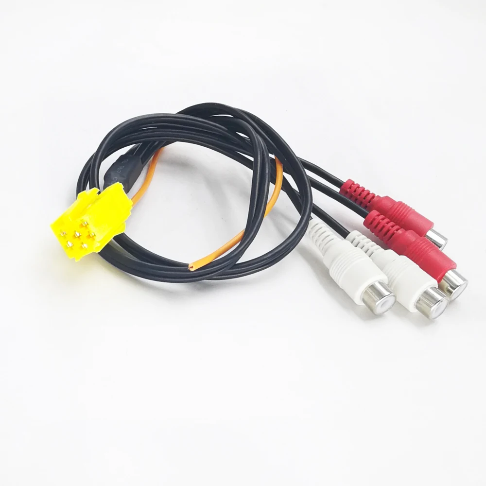 Biurlink MINI ISO 6Pin Connector Adapter Line Out 4 Chinch Kabel 4RCA ...