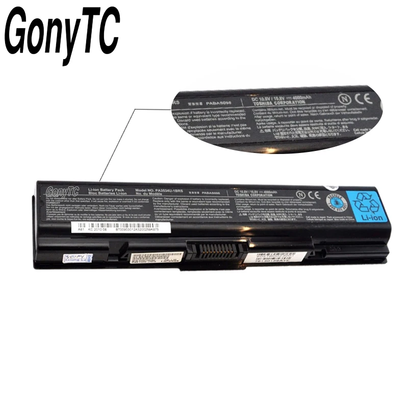 GONYTC PA3534U Original laptop battery For Toshiba pa3534u PA3534U-1BAS ...