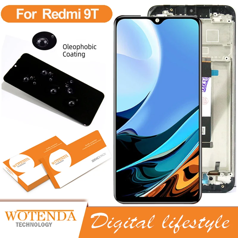 Original Display Touch Screen For Xiaomi Redmi 9T LCD Digitizer ...