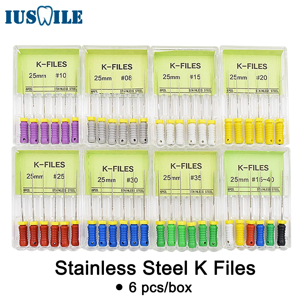 10 Boxes High Quality Stainless Steel K Files Dental Endo Files Hand ...