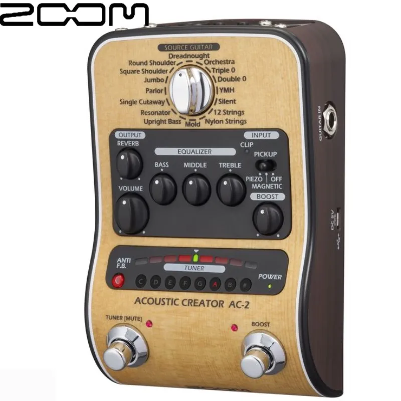 ZOOM-AC-2-acoustic-creator-acoustic-guitar-effect-device-accessory ...