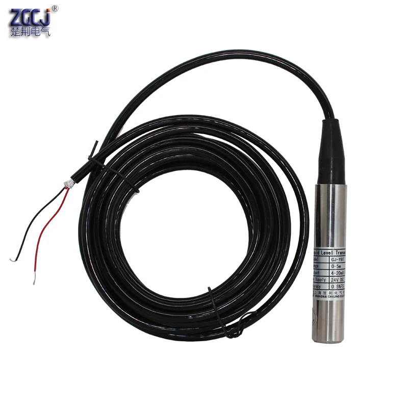 liquid level sensor 4 20mA 0 5V 0 10V RS485 output 1m 2m 3m 4m 5m 6m 7m ...