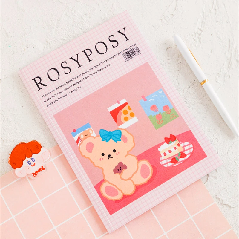 Yisuremia Kawaii Rosyposy Life Series Creative Sticker Notebook Journal ...