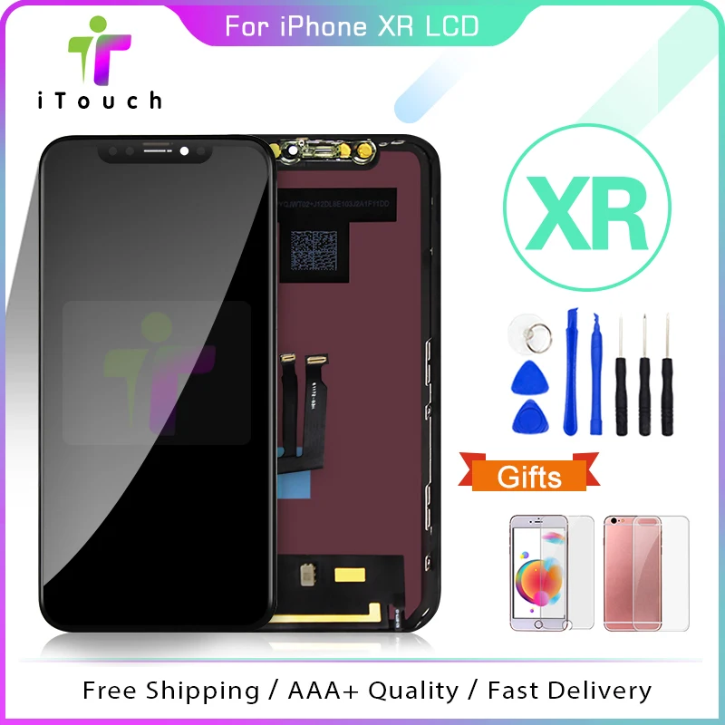 IPhone XR 용 교체 LCD TFT 테스트 없음 3D 터치 5.8 인치 스크린 디지타이저 어셈블리가있는 OLED 슈퍼 품질 검정|휴대폰 LCD| - AliExpress