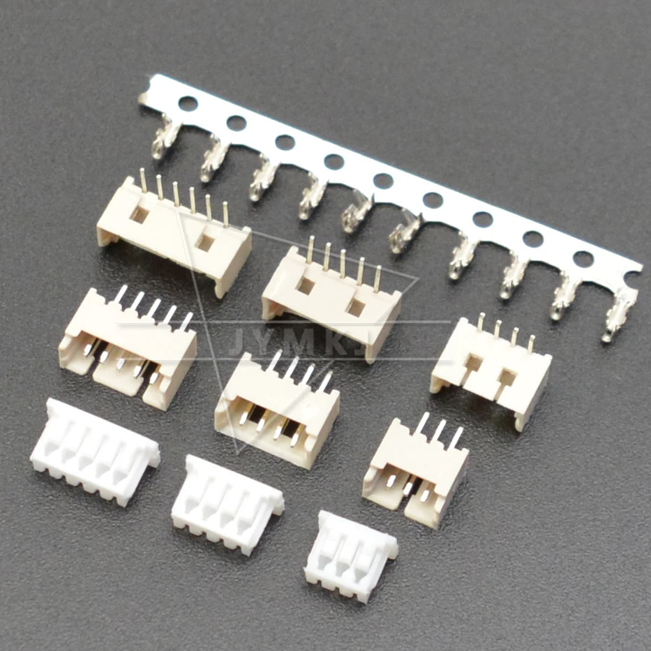50pcs MICRO JST 1.25 2/3/4/5/6 pin connector 1.25MM PITCH Horizontal ...