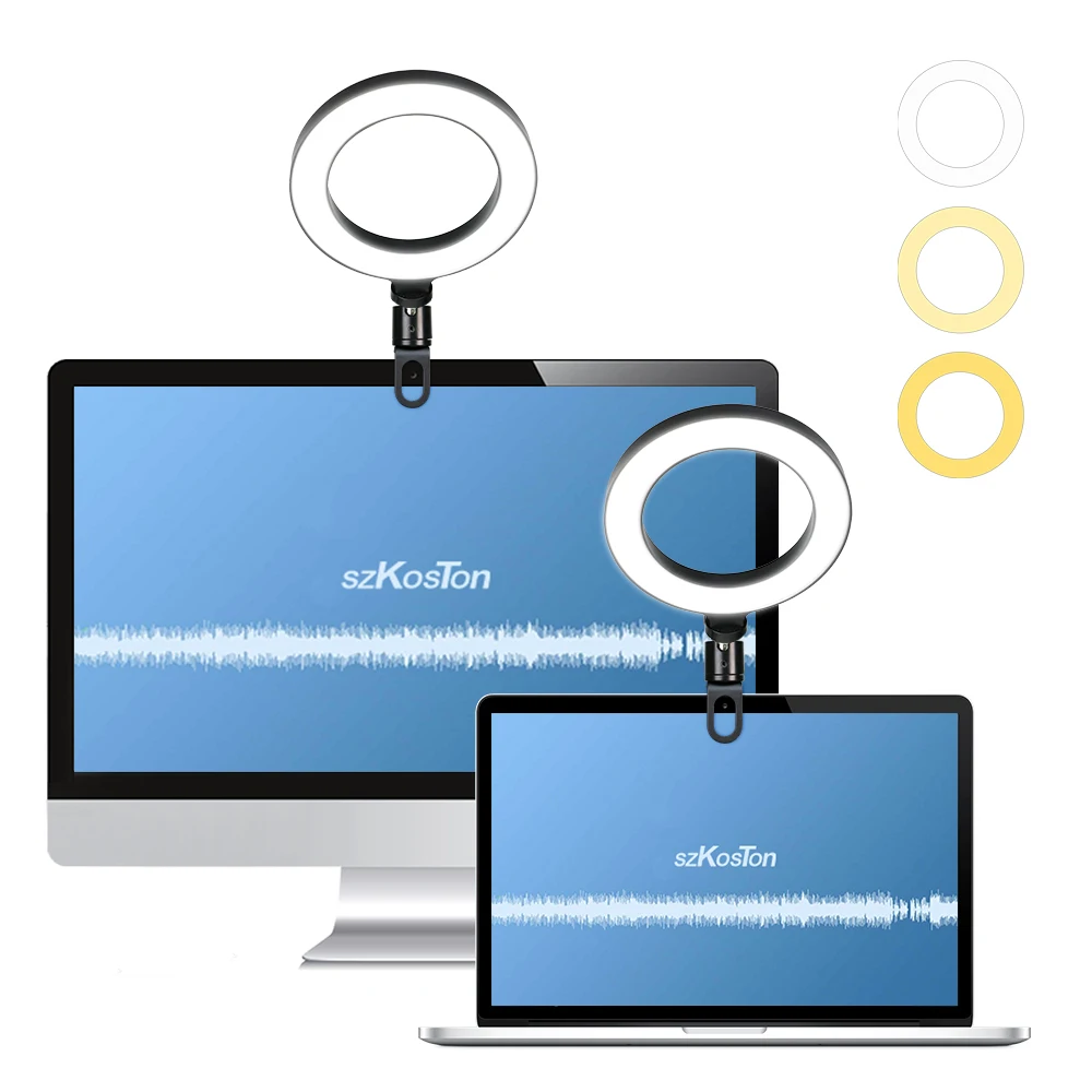 LED-Ring-Light-With-Clip-On-Laptop-Computer-Fill-Lamp-For-Video ...