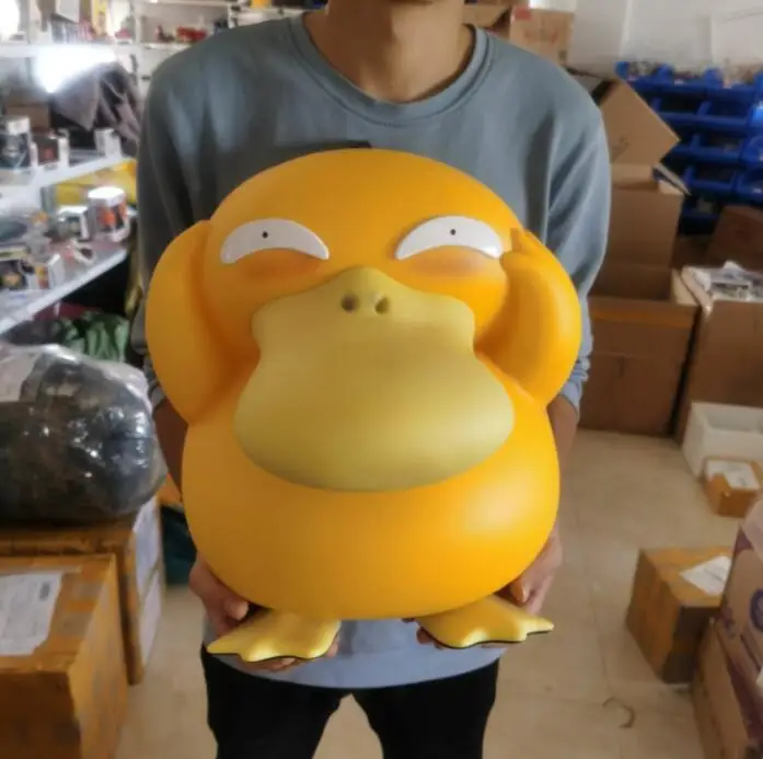 Big Size 43cm 1:1 pokemon Psyduck with box Statue Action Figure Toys ...