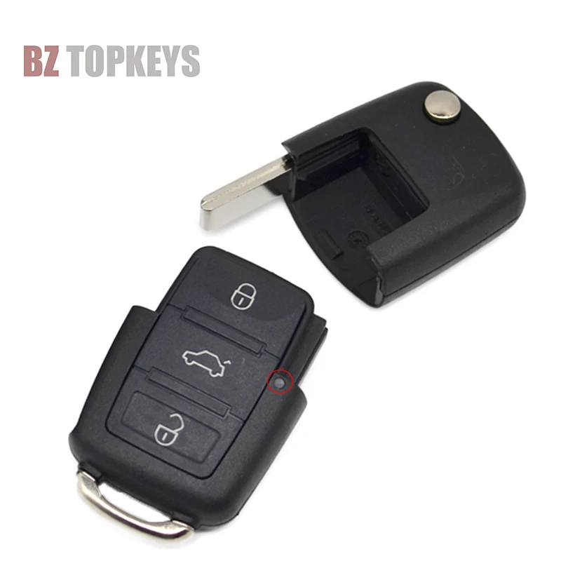 BZTOPKEYS-3button-Replacement-car-key-Case-Cover-for-VW-Volkswagen-Polo ...