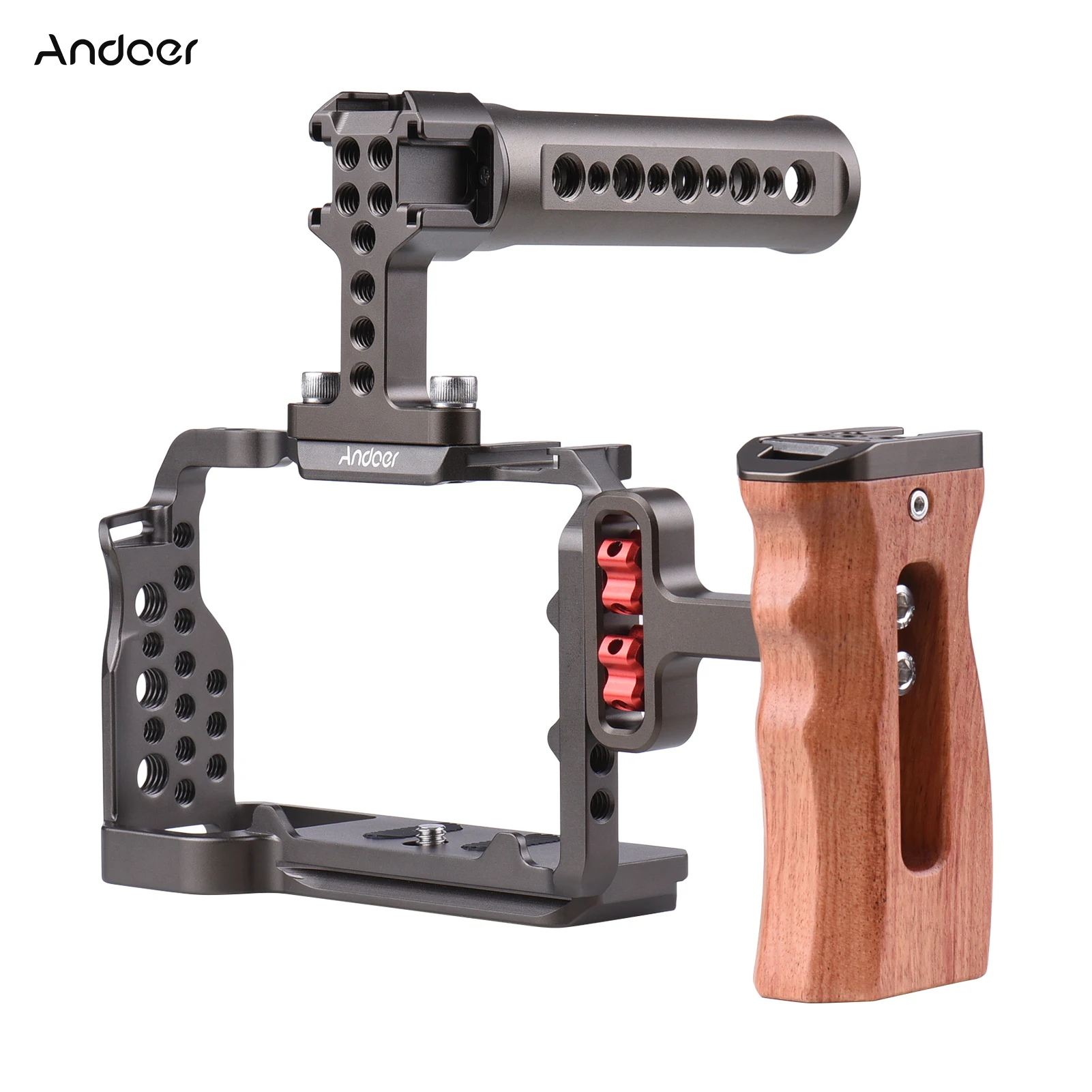 Andoer-Camera-Cage-Top-Handle-Grip-Side-Handle-Grip-Set-Metal-Camera ...