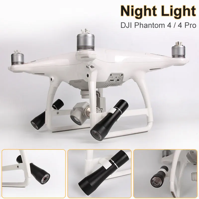 DJI Phantom 4 PRO Drone Headlight Headlamp Night Light Front Bright LED ...