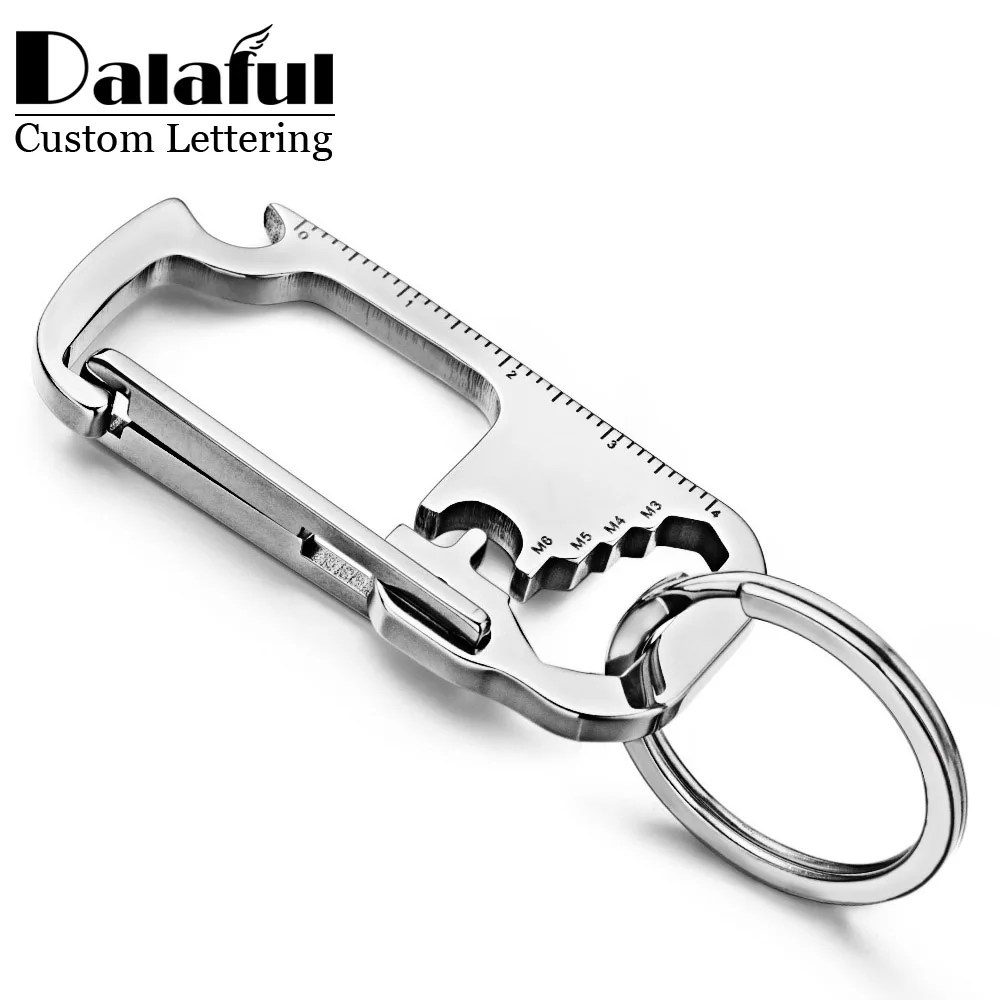 Stainless-Steel-Personalized-Keychains-Multifunctional-Custom-Lettering ...