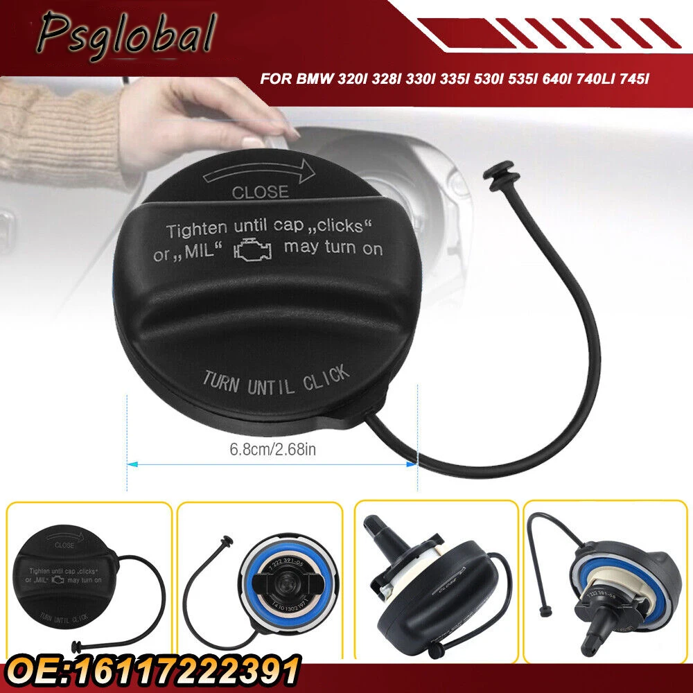 16117222391-Fuel-Gas-Tank-Filler-Cap-Cover-For-BMW-E36-E39-E60-E90-E92 ...