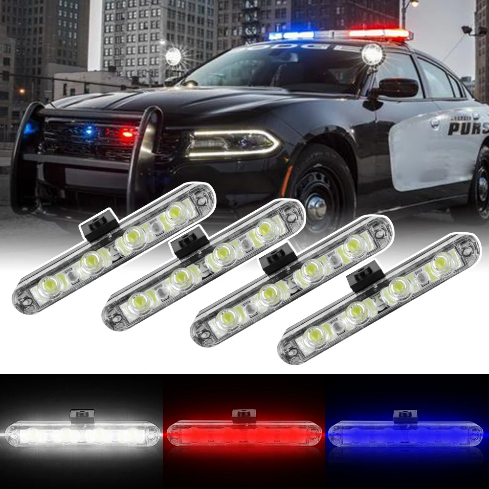 Flashing-4x4-Led-LED-DRL-12V-Wireless-Remote-Car-Strobe-Warning-Lighter ...
