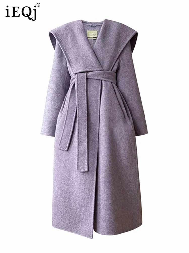 IEQJ-Large-Lapel-Collar-Lace-up-Double-sided-Woolen-Coats-For-Women ...