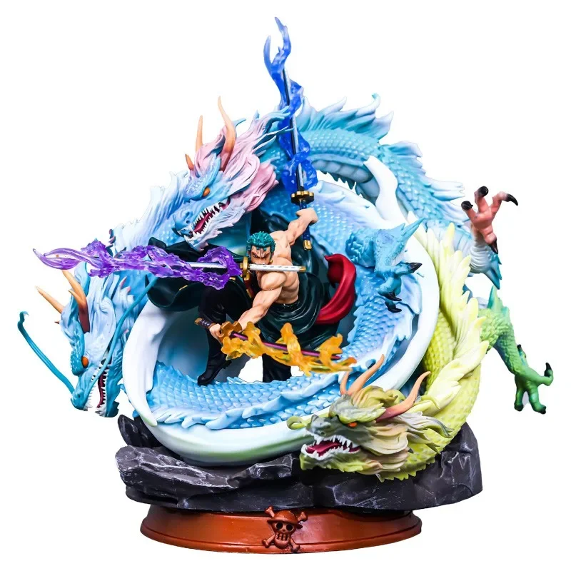 One Piece Anime Figure Roronoa Zoro Super Big Figures Tatsu Maki Gk ...