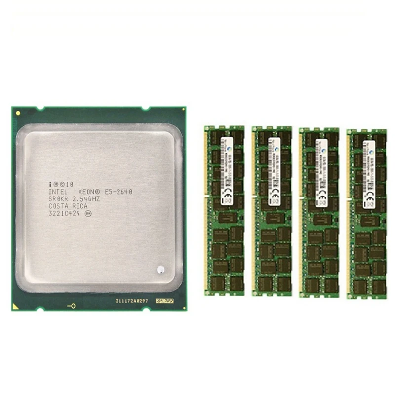 XEON-E5 2650 V2 4X4G DDR3 1600 REG ECC RAM 메모리 콤보 키트 키트(NVME SATA 서버 포함 ...