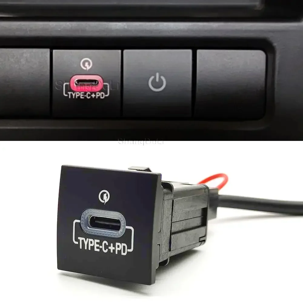 Car-Charger-PD-Quick-Charge-TYPE-C-PD-Phone-Charging-Adapter-Interface ...
