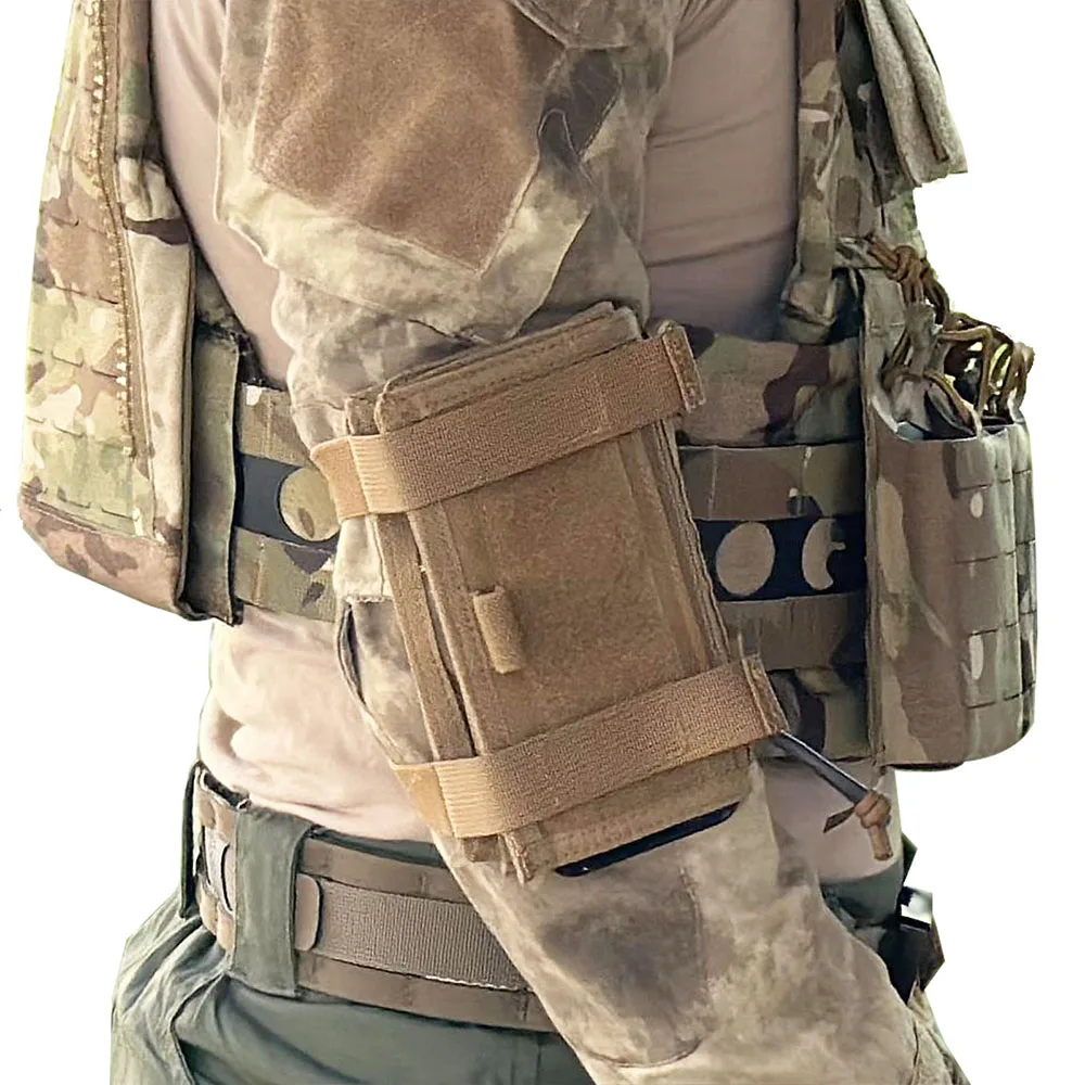 Tactical-Arm-Sleeve-Map-Pouch-Documets-Pocket-Military-Wrist-Bag ...