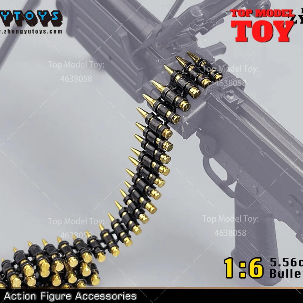 ZY2025-1-6-Scale-5-56-Caliber-Metal-Machine-Bullet-Chain-Figure-Toys ...