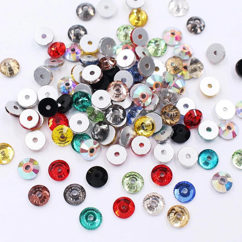 100pcs-3mm-6mm-Sew-On-Rhinestones-Flatback-Crystals-Strass-Beads-Stones ...