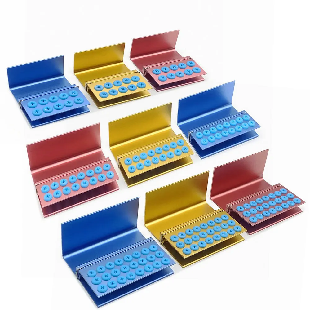 10/16/24 holes Dental Burs Holder Block Case for High Speed Burs& Low ...