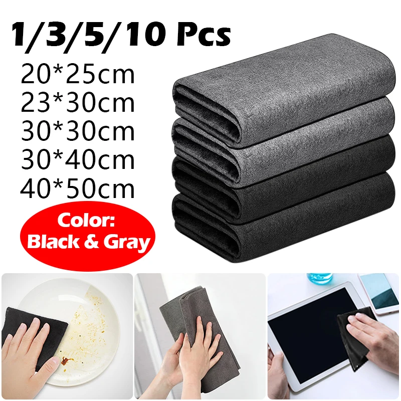 Magic-Cloth-Thickened-Cleaning-Cloths-No-Trace-Reusable-Microfiber-Car ...