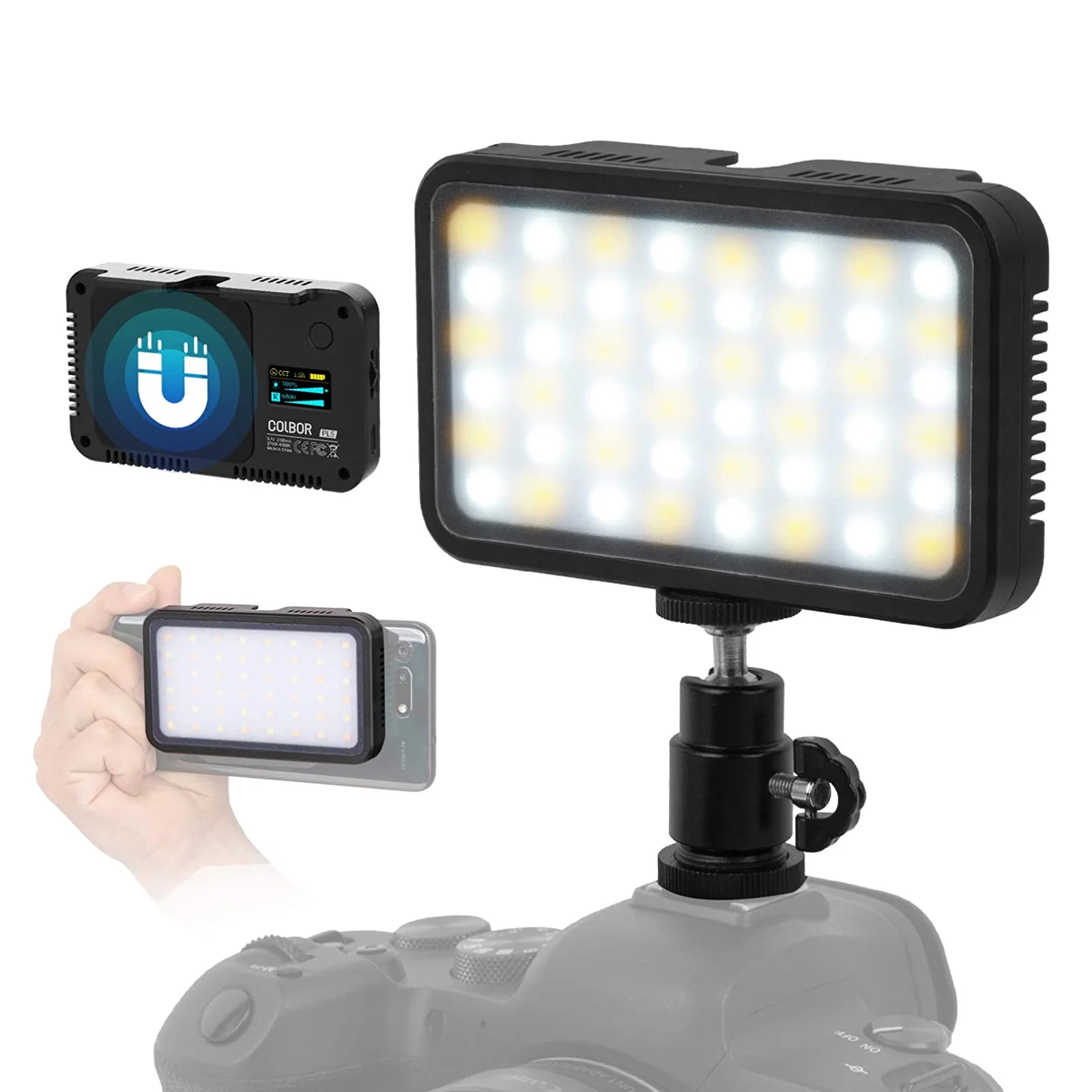 Colbor Pl5 Pocket Led Video Light 2700k-6500k Photography Fill Light ...