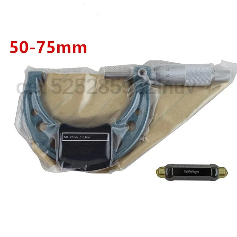 CNC-Outside-Micrometers-50-75mm-Metalwork-Tools-Dial-Lever-Table-Gauge ...