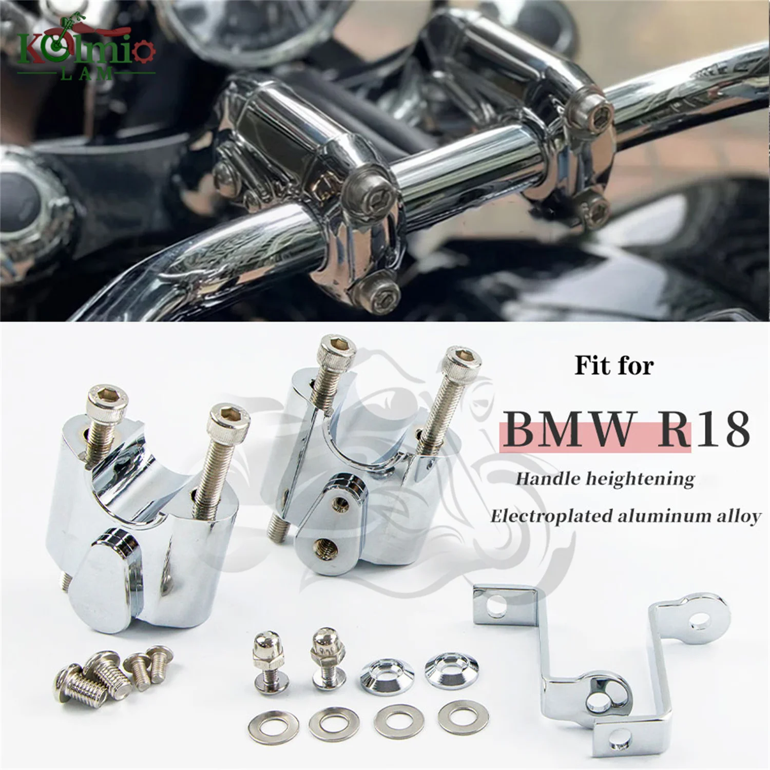 Fit-For-BMW-R18-R1800-Motorcycle-Accessories-Handlebar-Riser-Mount ...