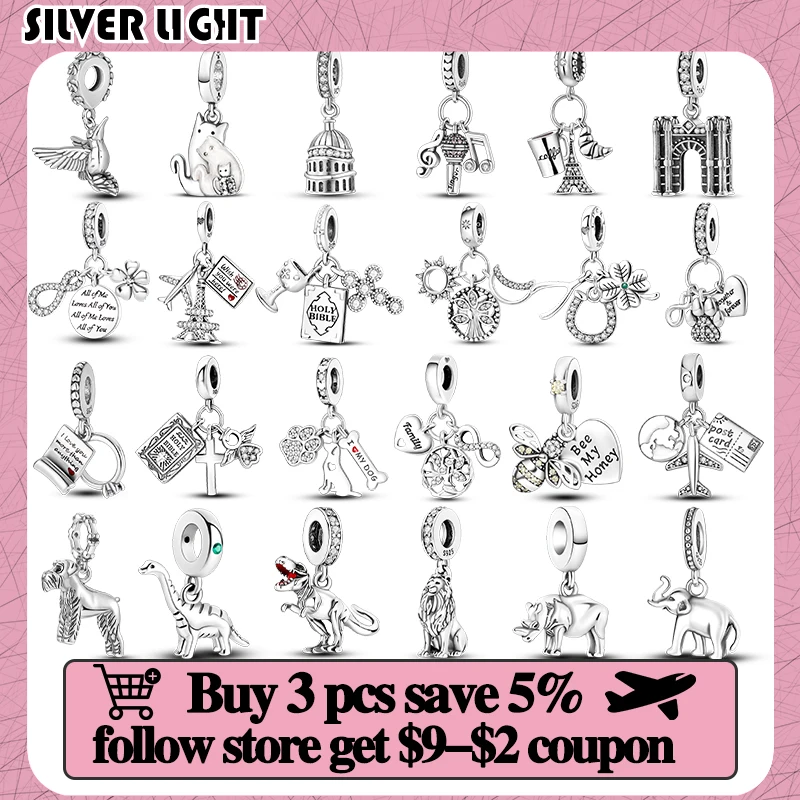 Original 925 Sterling Silver Charms Fits Original Bracelet Silver ...