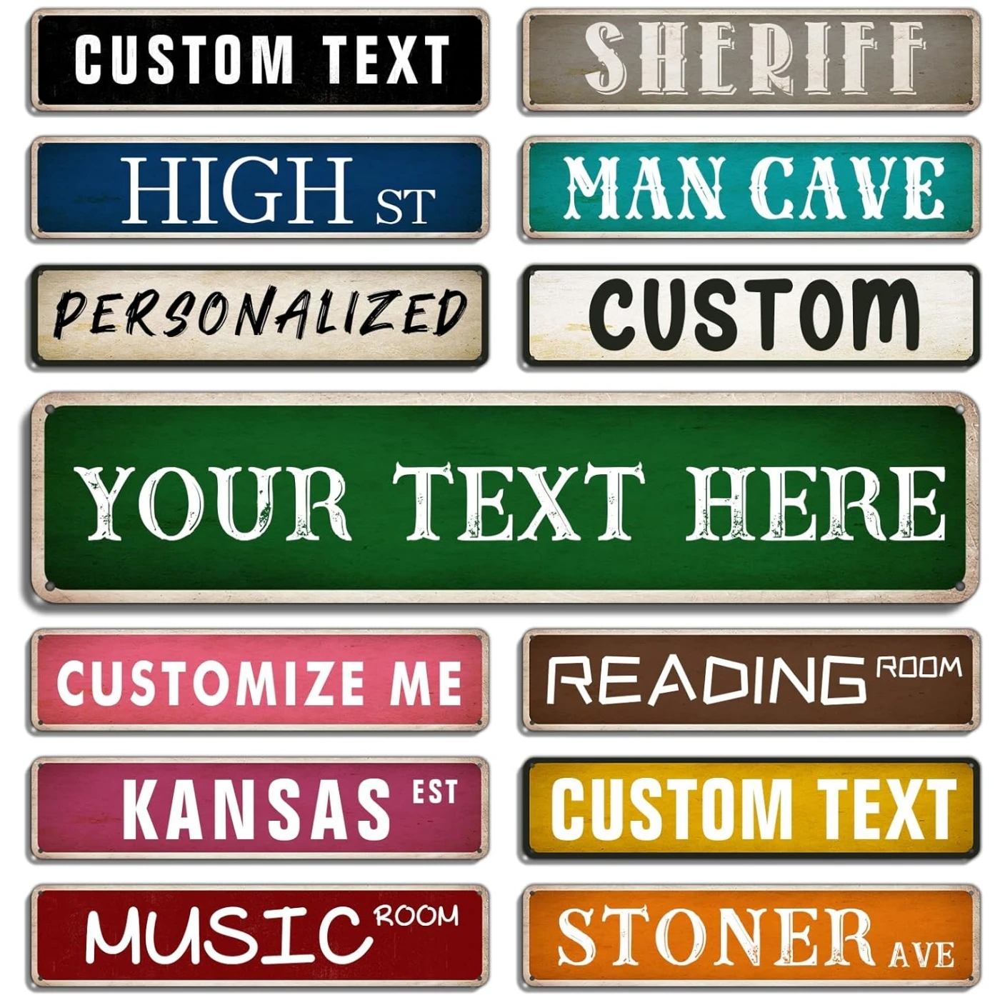 Personalized-Custom-Street-Sign-Metal-with-Name-Text-Road-Signs-Outdoor ...