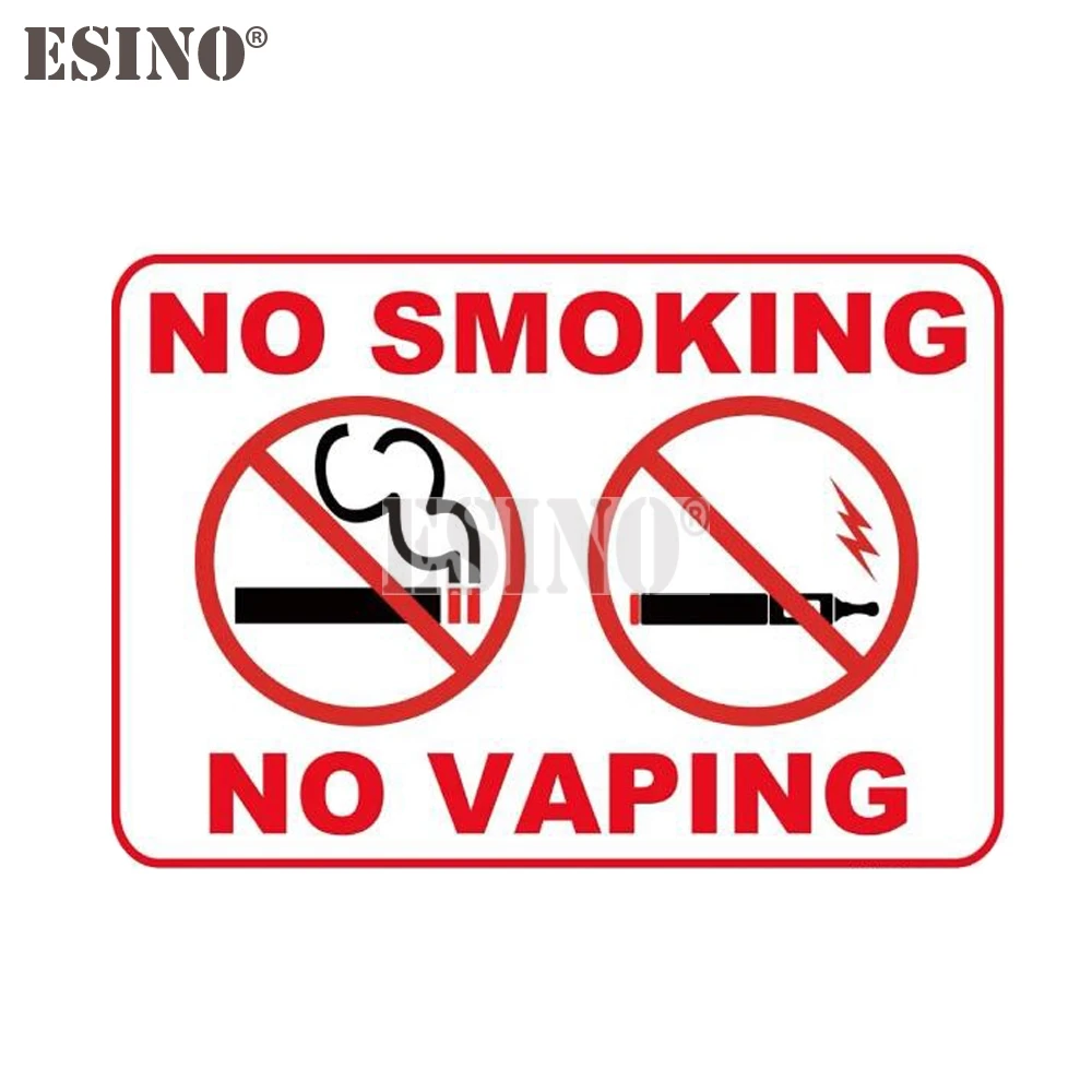 Car Styling Funny Cool Warning No Smoking No Vaping PVC Car Body ...