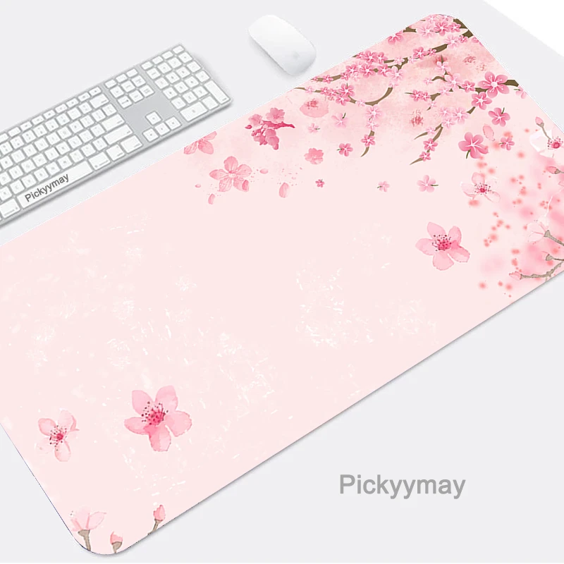 Rosa Sakura Mouse Pad Grande Mousepad Cherry Blossom Deskpads 100x50 ...