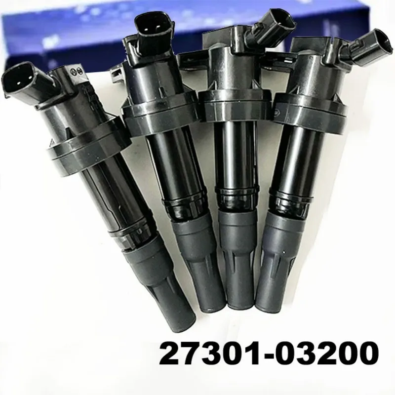 4 Pcs OEM 2730103200 Ignition Coil 2014 Accent OEM 2730103200 I25 L4 1 ...