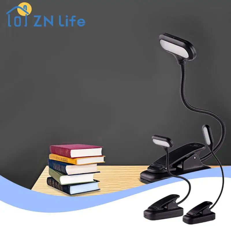 LED-Eye-Protection-Book-Night-Light-Adjustable-Mini-Clip-On-Study-Desk ...