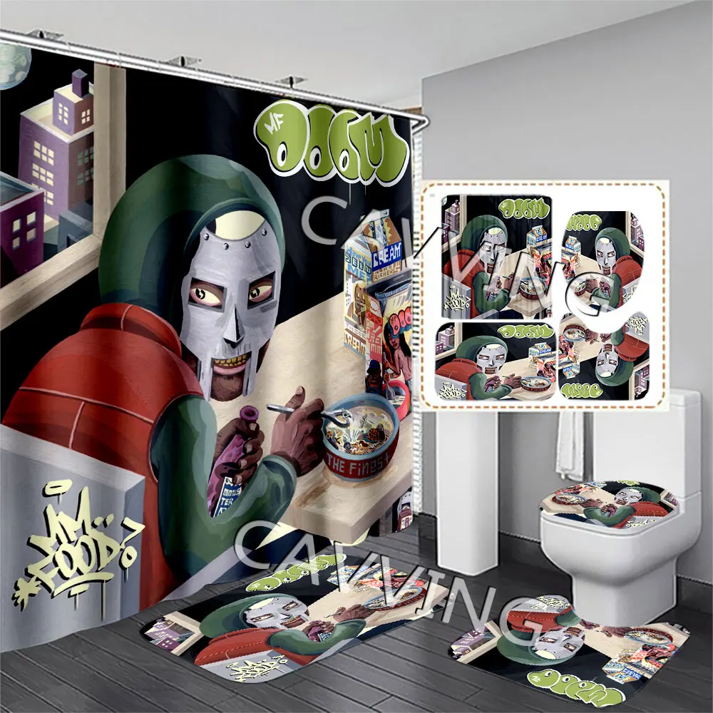 Rapper-MF-Doom-3D-Printed-Shower-Curtains-Waterproof-Bathroom-Curtain ...
