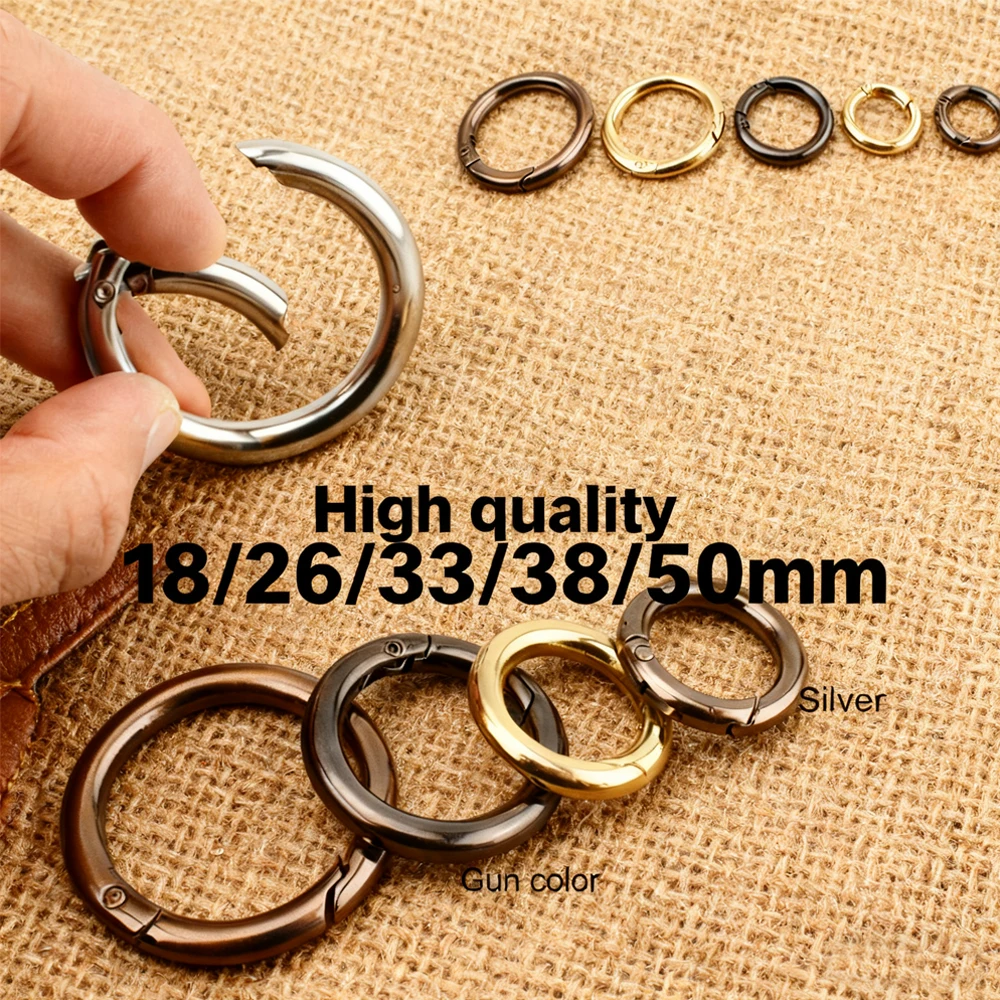Spring Gate O Ring Openable Keyring 30pc 5.0mm line Leather Bag Belt ...