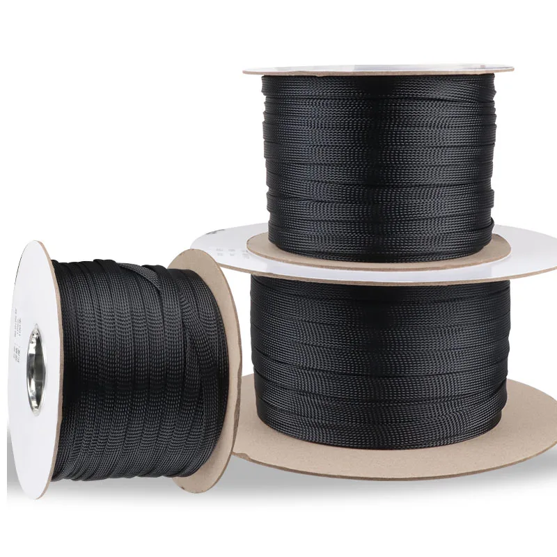 1-5-10M-Black-Insulated-Braid-Sleeving-1-100mm-Tight-PET-Wire-Cable ...