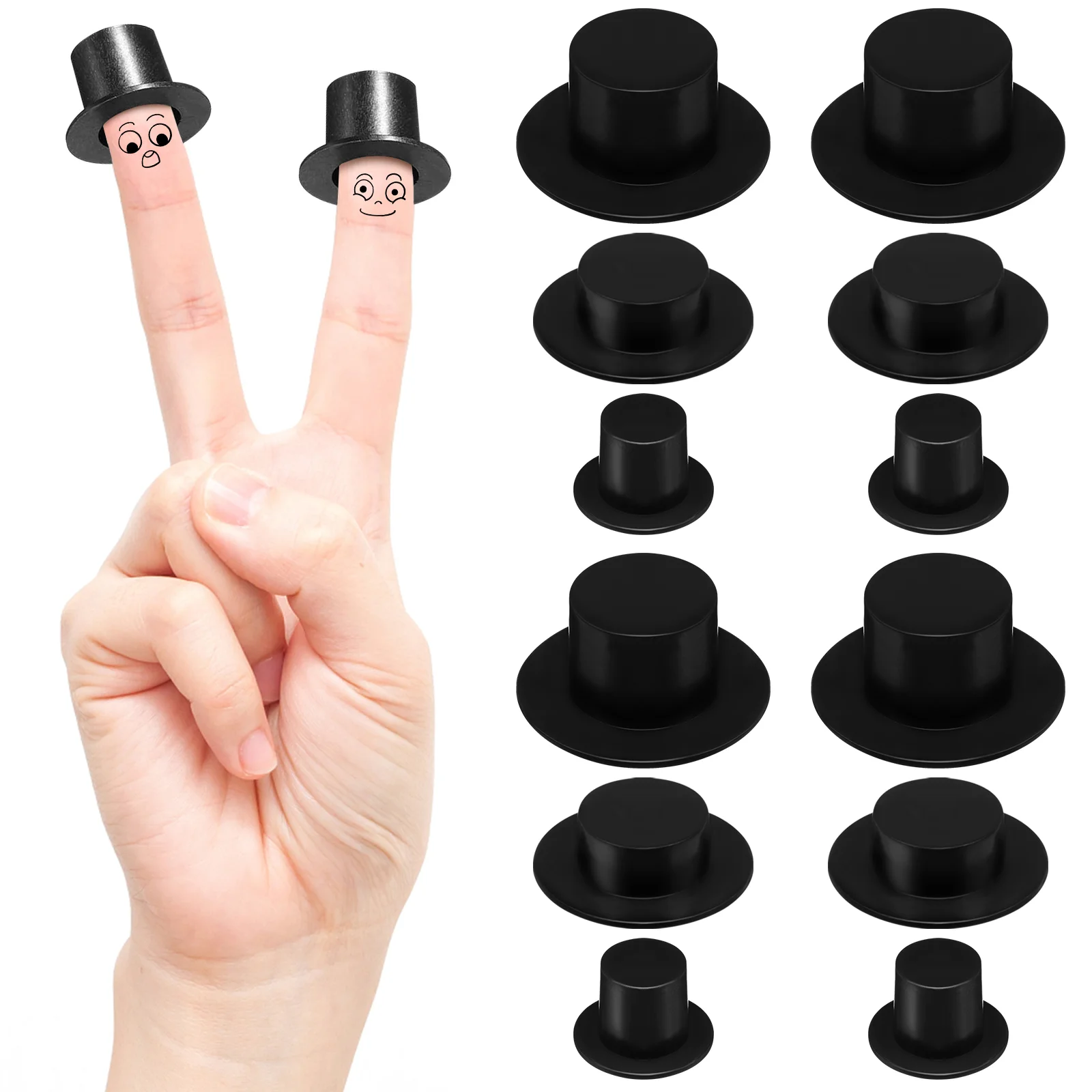 60-Pcs-Plastic-Clown-Hat-Tiny-Hats-Decoration-Snowman-for-Crafts ...