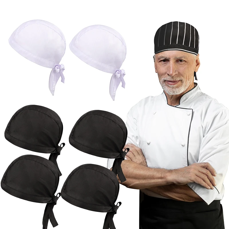 2 or 4 PCS Unisex Top Chef Pirate Hat Hotel Restaurant Canteen Bakery ...