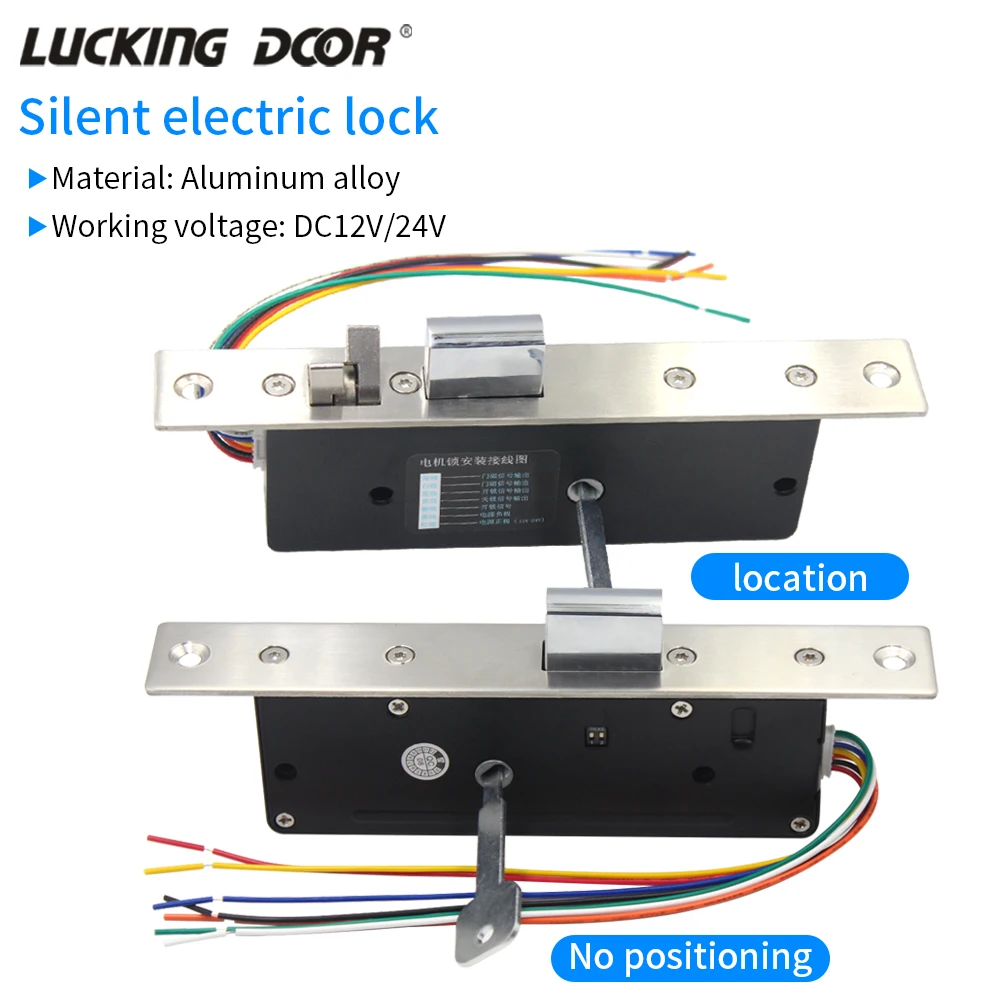 Fail-Secure-Mute-Electric-Motor-Lock-Electronic-Bolt-Lock-with-Key ...