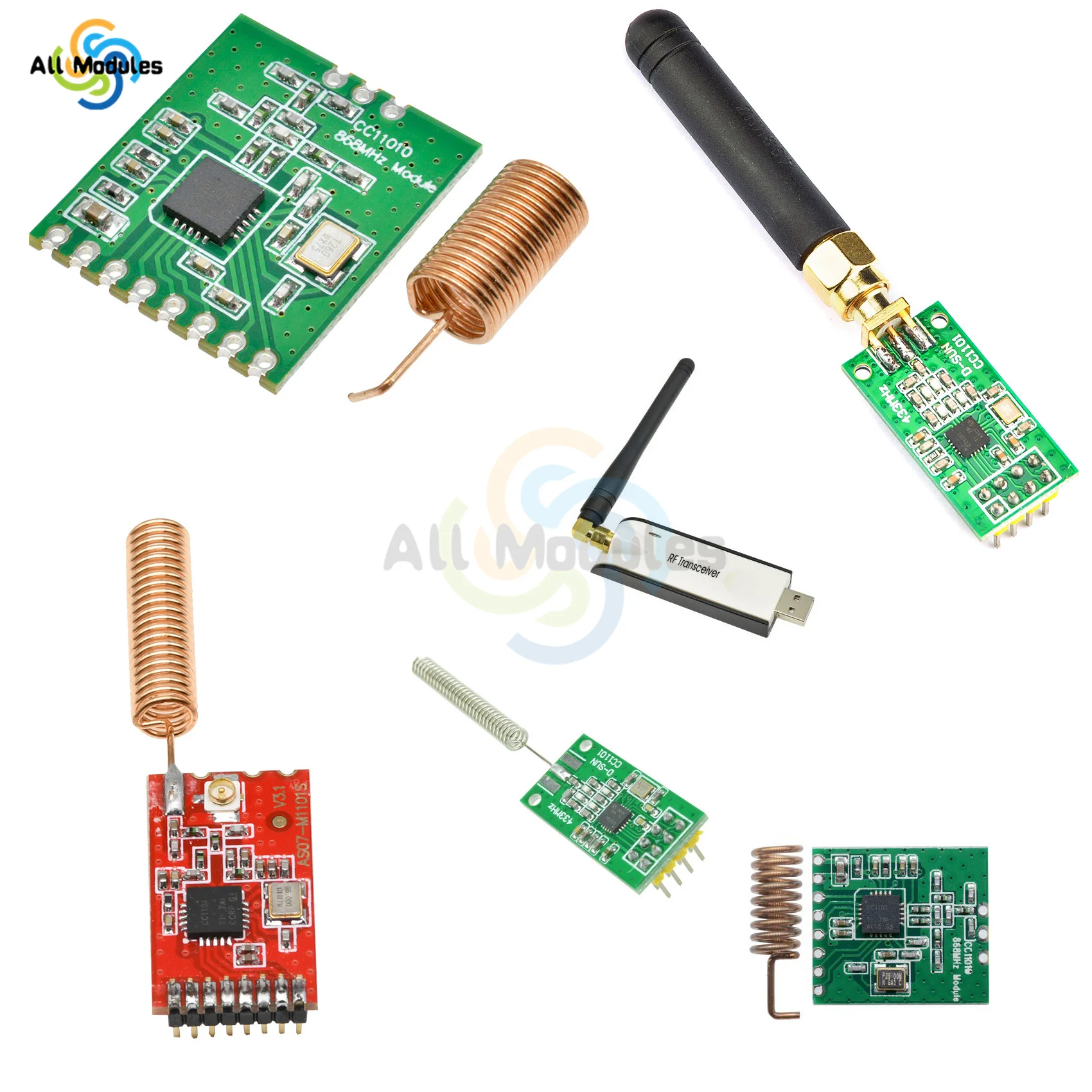 M-dulo-de-placa-transceptor-RF-inal-mbrico-CC1101-antena-de-transmisi-n ...