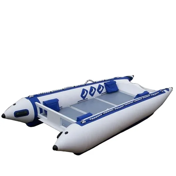Transom With Motor Inflatable Boat Inflatable Catamaran Boat Speed High ...