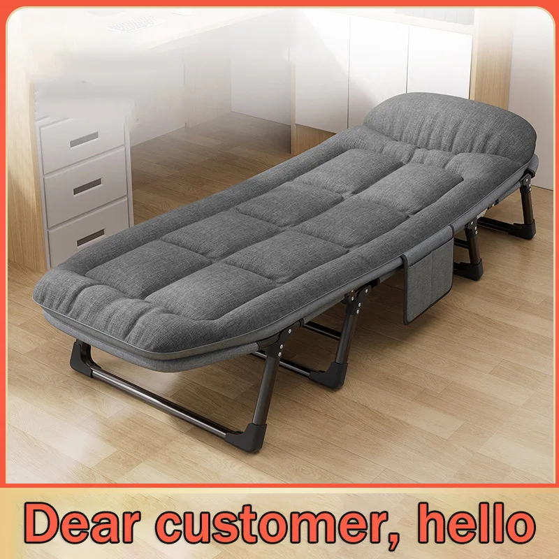 2024-American-style-folding-bed-single-bed-household-simple-nap-bed ...