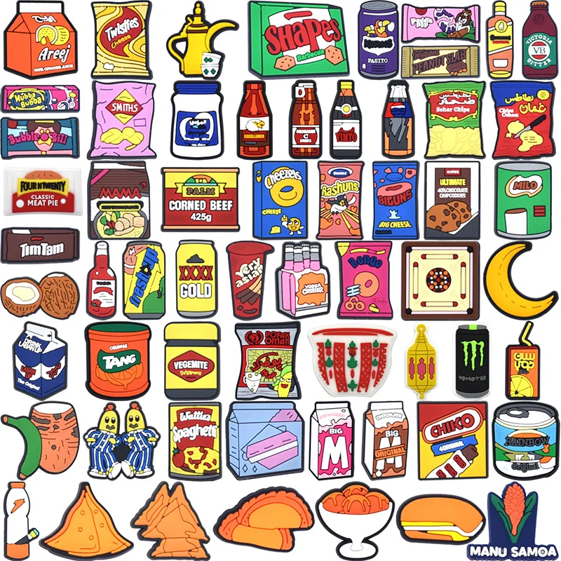 Snack-Candy-Shoe-Charms-Pins-for-Sandals-Sweet-Shoe-Decoration ...