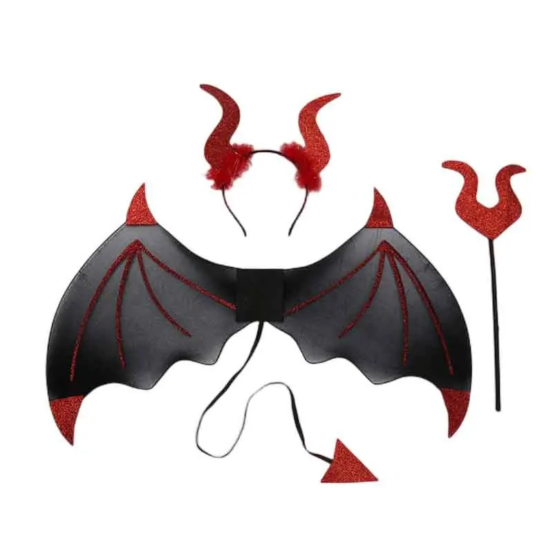 Adult-Children-s-Little-Devil-Costume-Halloween-Party-Devil-Elf-Cosplay ...