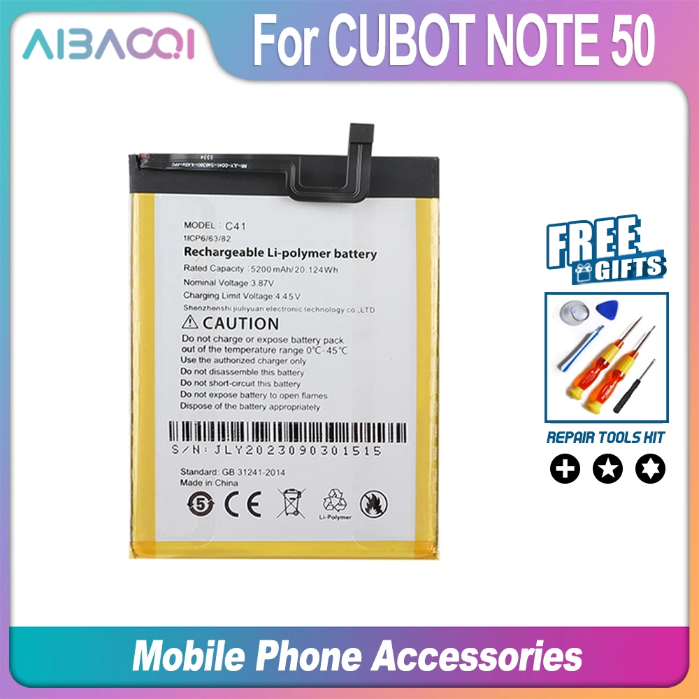 Original For Cubot NOTE 21 Note 40/50 Battery 5200mAh Mobile Phone ...